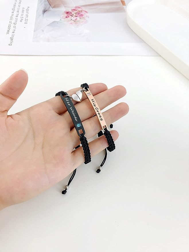 Personalized Couple Bracelet Set - Madeofrose