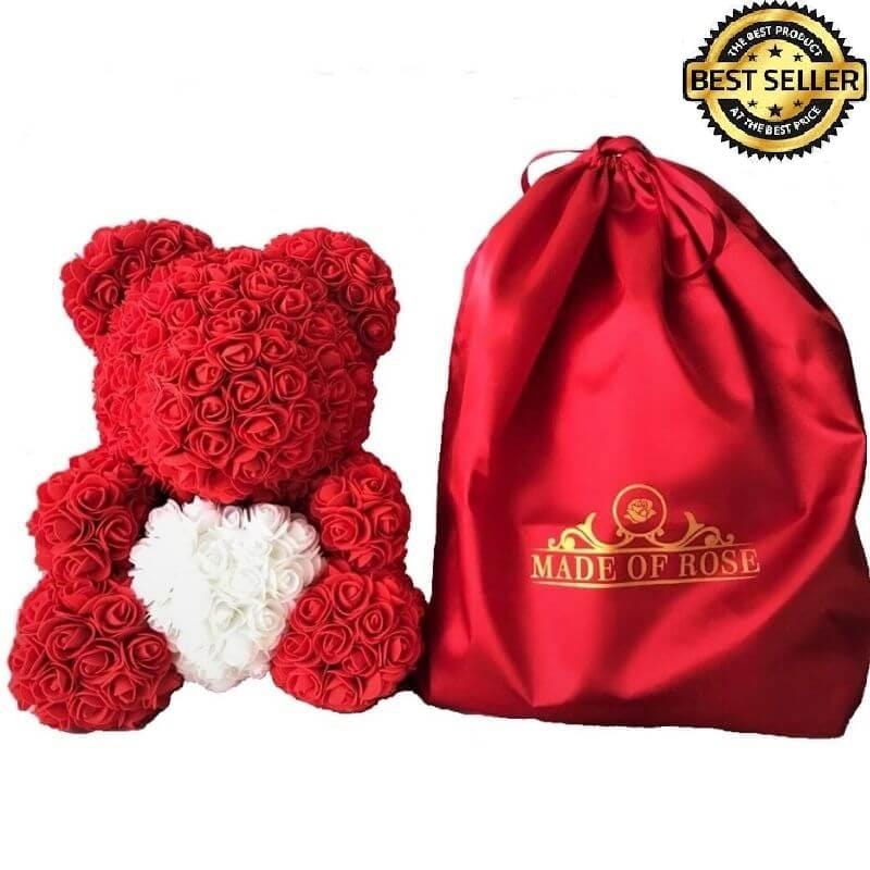 Luxury Rose Teddy Bear With Exclusive Bag™ - Madeofrose