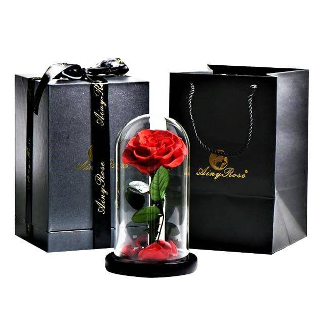 Preserved Natural Rose In Elegant Glass Dome - Perfect Gift – Madeofrose