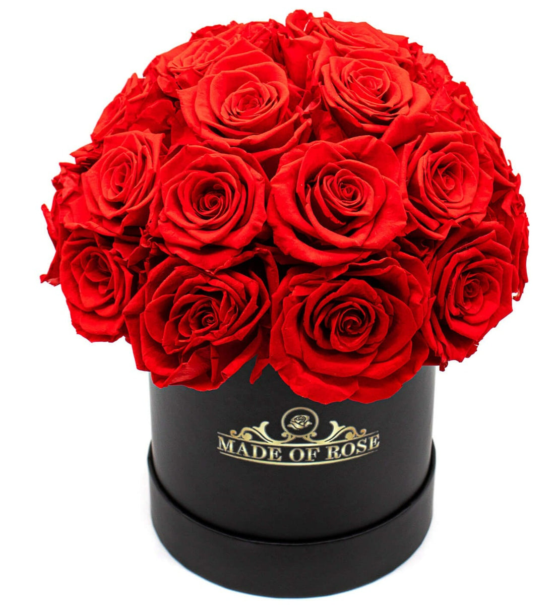 Madeofrose Mushroom Style Red Roses Box 34 - Madeofrose