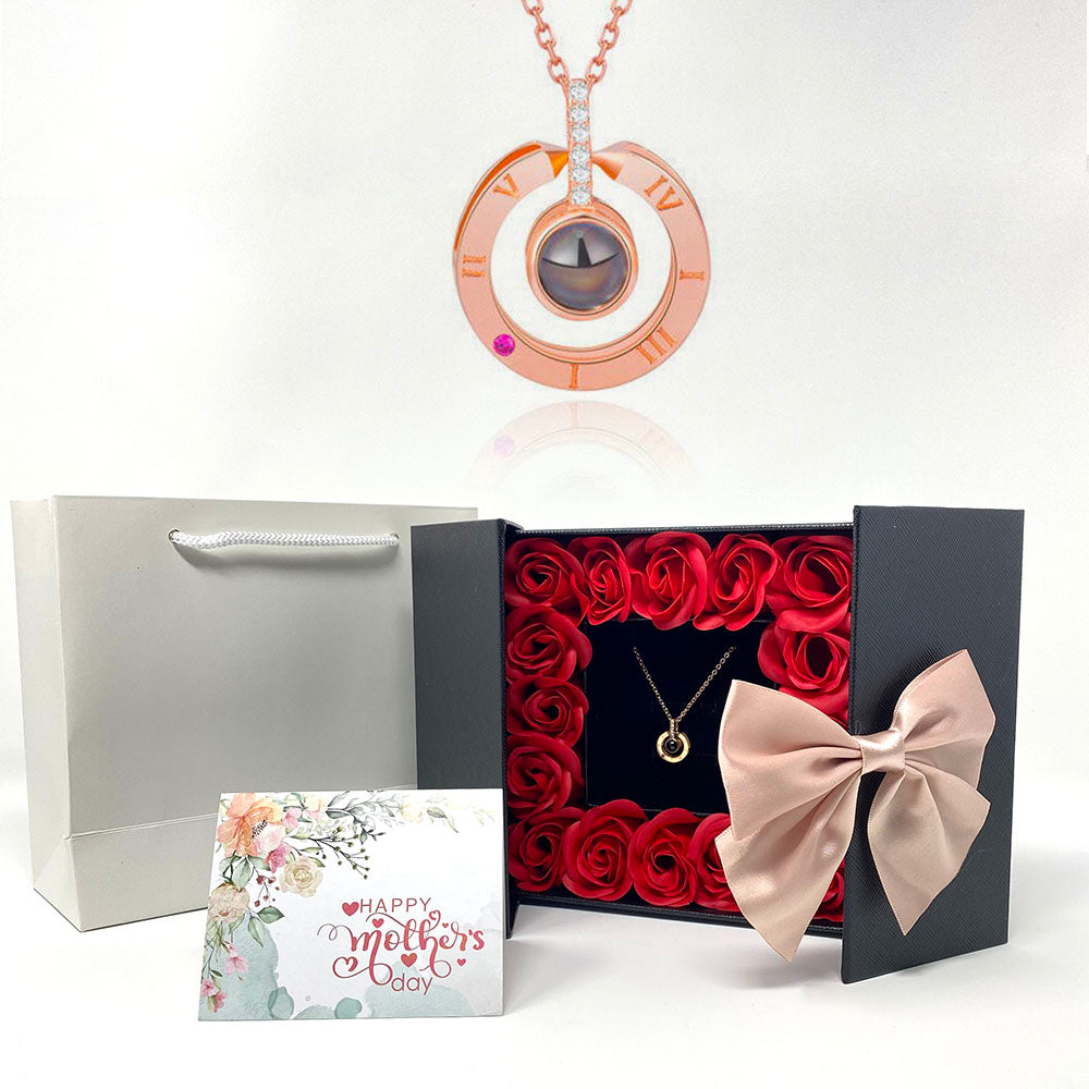 Luxury Rose Box With Necklace - Madeofrose